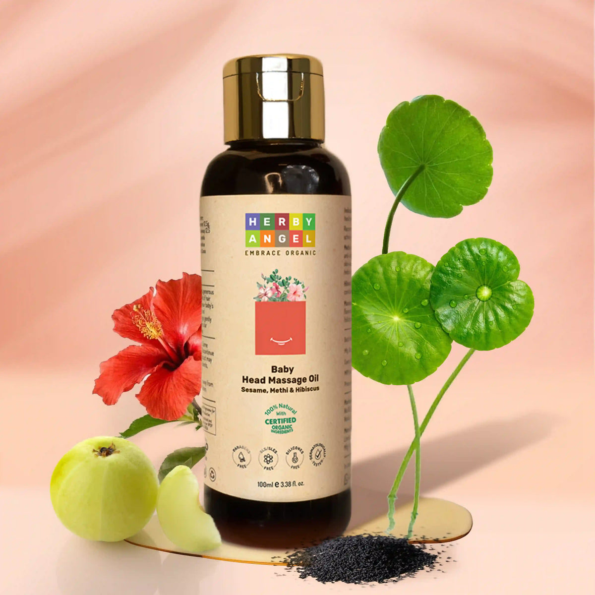 Herby Angel Organic Baby Head Massage Oil: Healthy Hair Growth ...