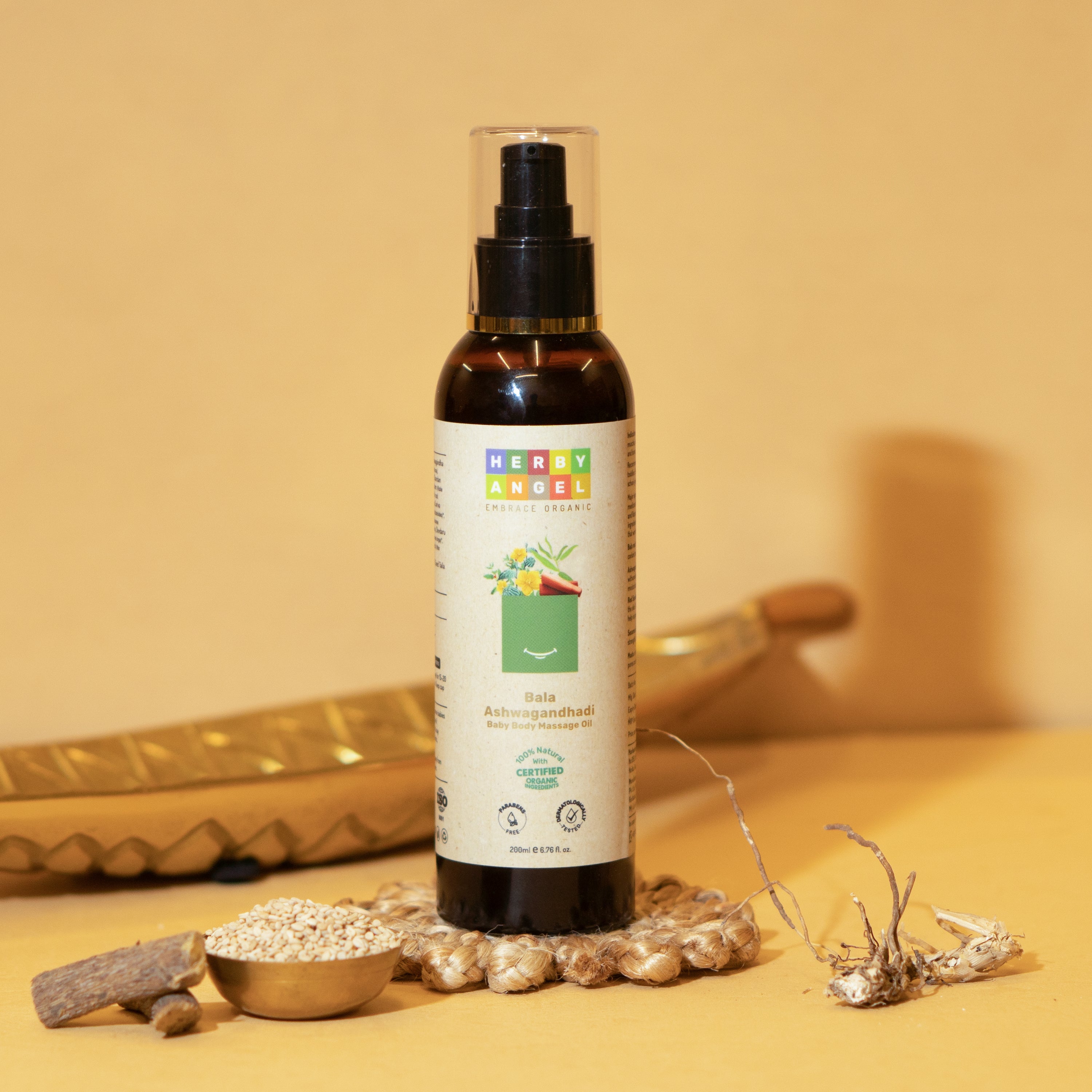 Baby Body Massage with BalaAshwagandhadi Oil-Herby Angel