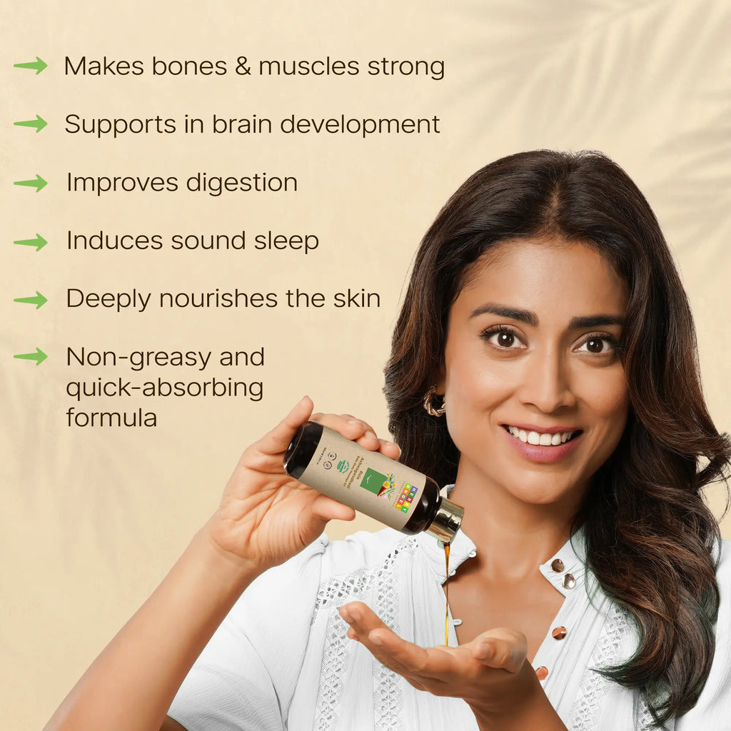 Herby Angel Bala Ashwagandhadi Baby Body Massage Oil: Ayurvedic ...