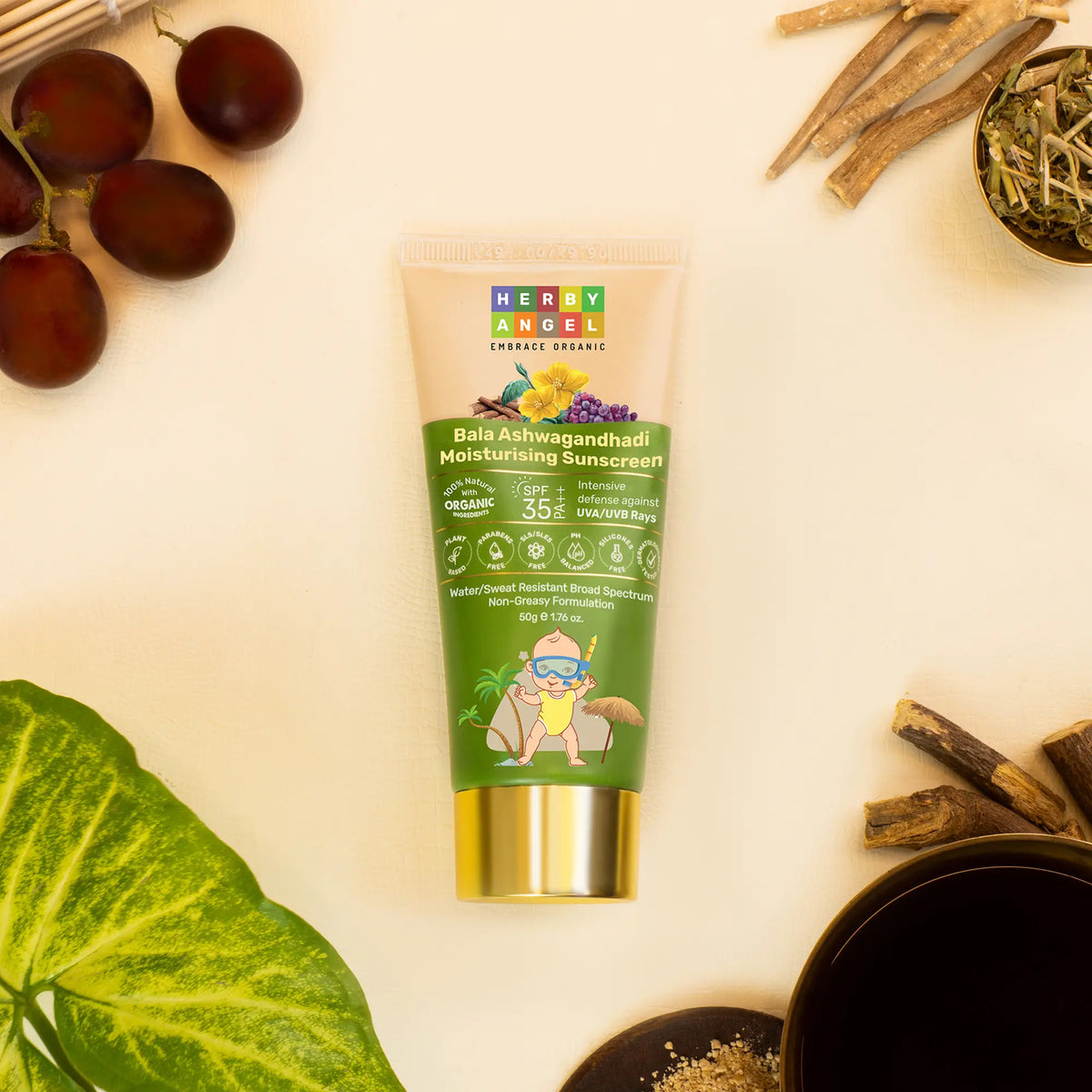 Bala Ashwagandhadi Moisturizing Sunscreen – herbyangel.com