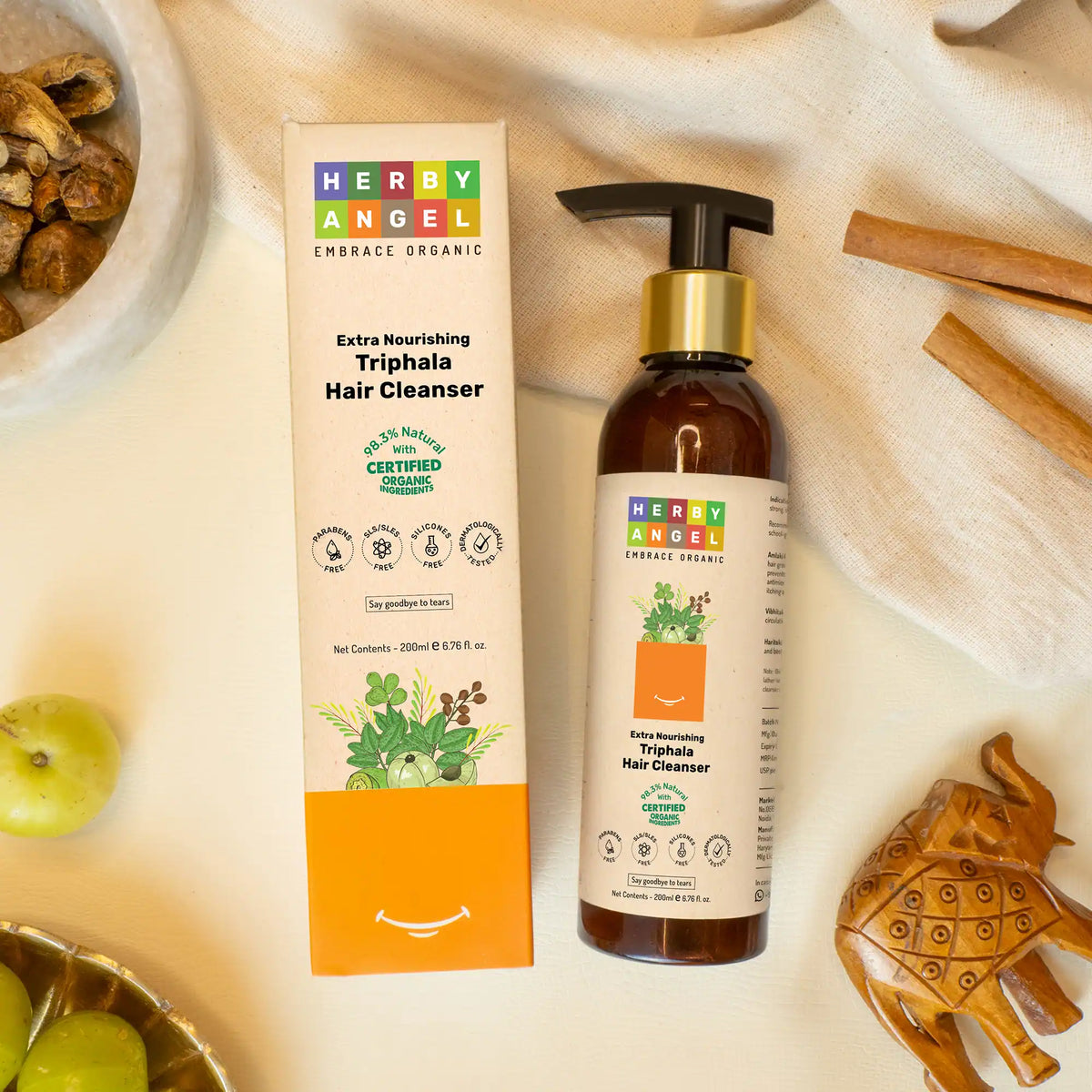 Herby Angel Triphala Hair Cleanser: Organic, Nourishing & Gentle Scalp Care – herbyangel.com